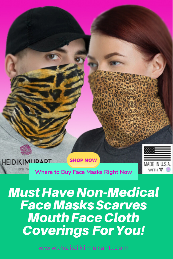 Must Have Non-Medical Face Masks Scarves Mouth Face Coverings You Must ...