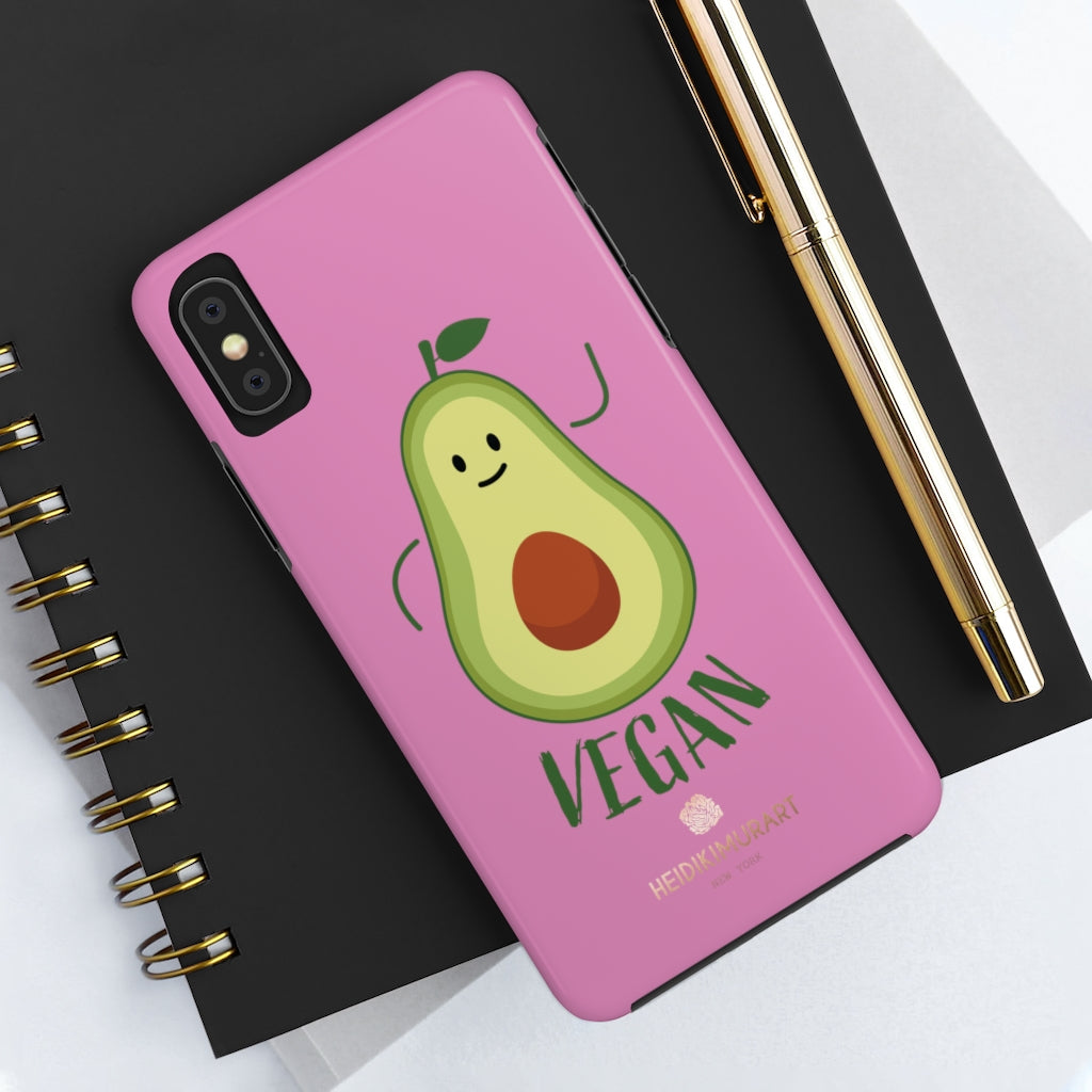 Cute Avocado Print Phone Case, Vegan Love Case Mate Tough Phone Cases ...