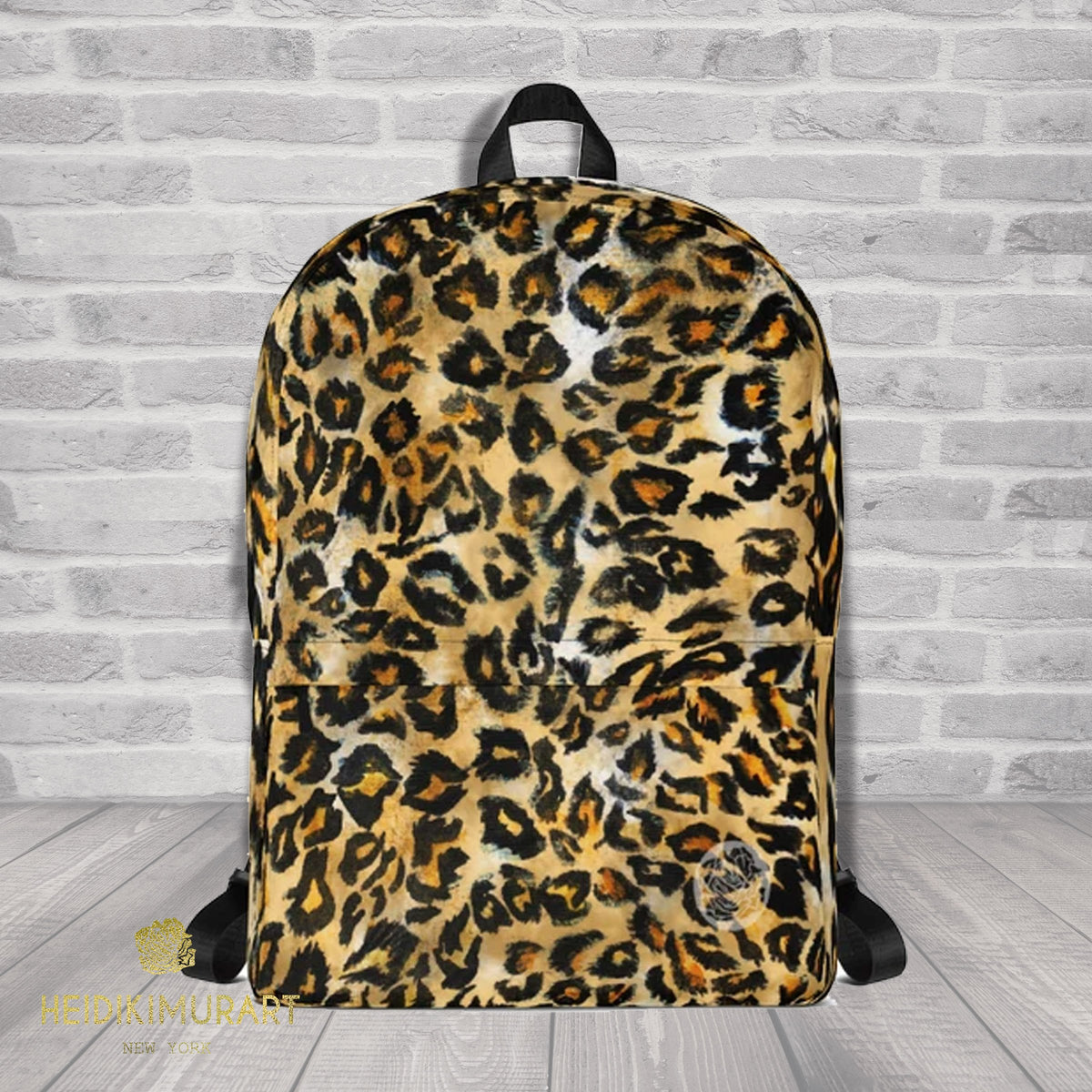 Leopard Animal Print Backpack, Designer Medium Size (Fits 15" Laptop ...