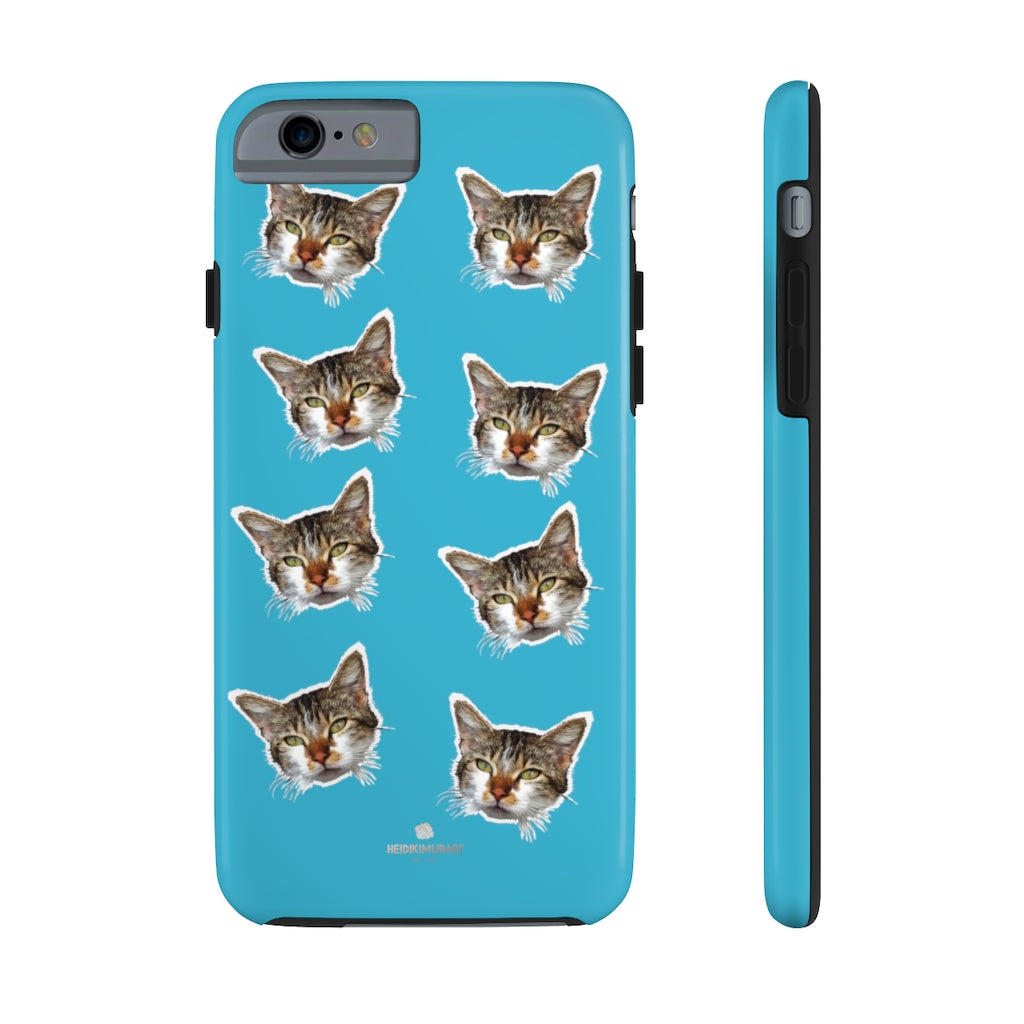 Blue Cat Phone Case, Peanut Meow Cat Case Mate Tough Phone Cases-Made ...