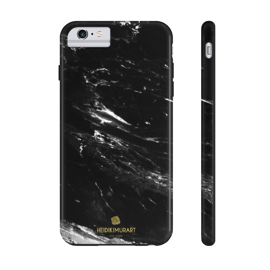 Black Marble Print Phone Case, Designer Case Mate Tough Phone Cases ...