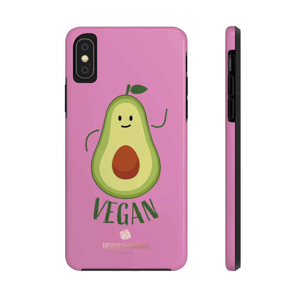 Cute Avocado Print Phone Case, Vegan Love Case Mate Tough Phone Cases ...