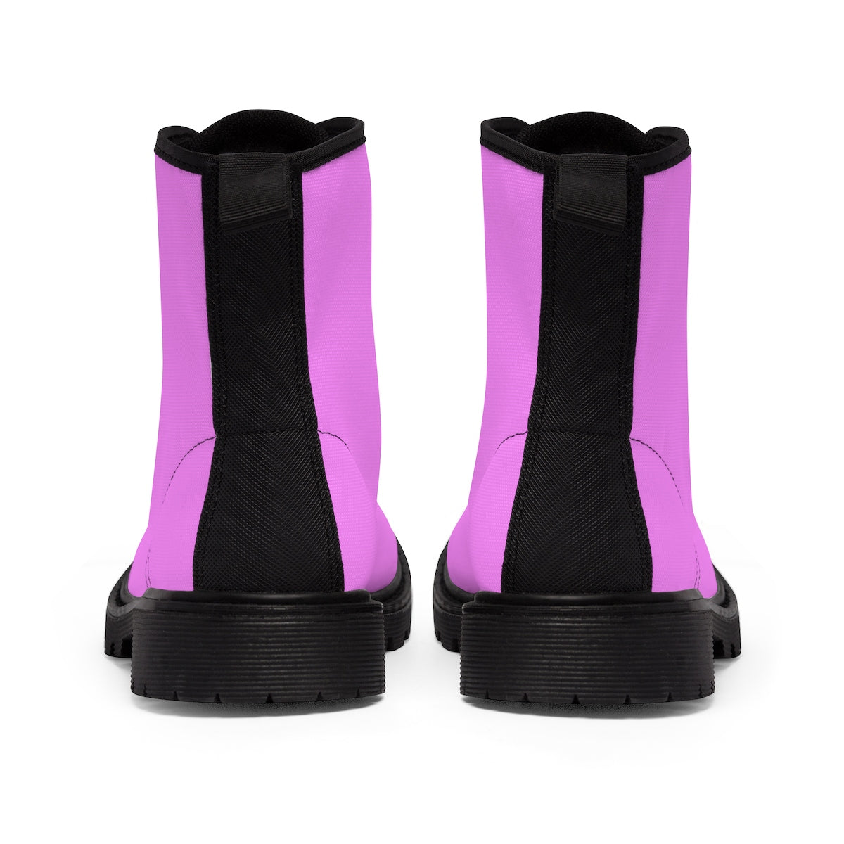Pink Women's Boots, Classic Solid Color Premium Winter Lace-up Toe Cap ...