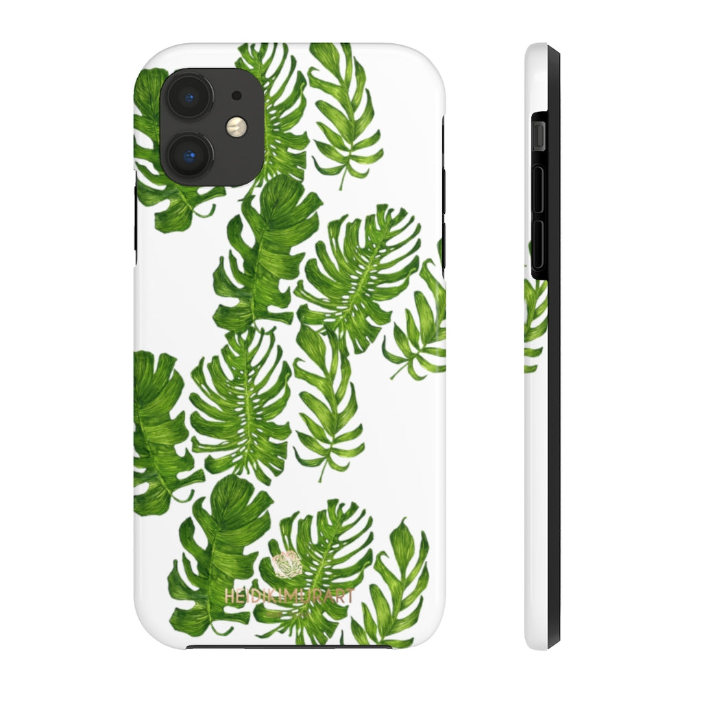 Green Tropical Phone Case, Palm Leaf Print Case Mate Tough Phone Cases ...