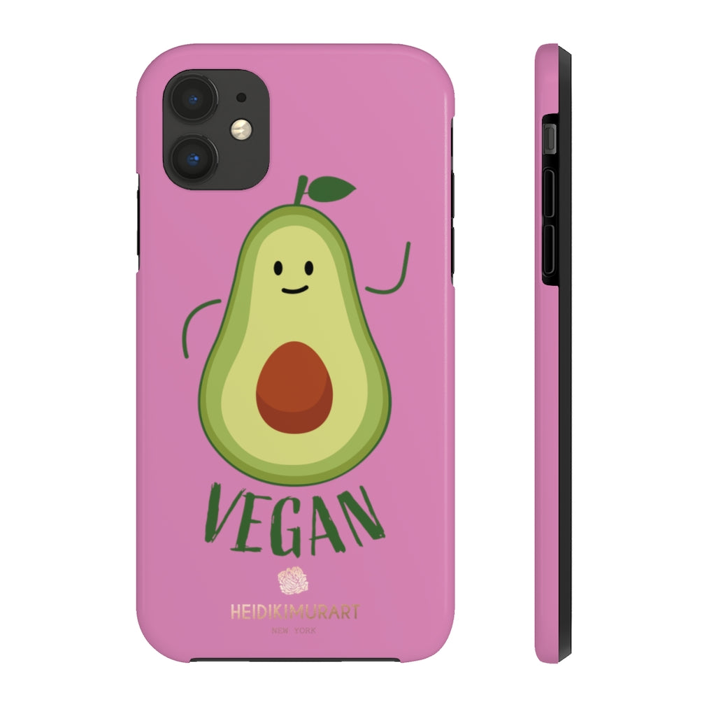 Cute Avocado Print Phone Case, Vegan Love Case Mate Tough Phone Cases ...