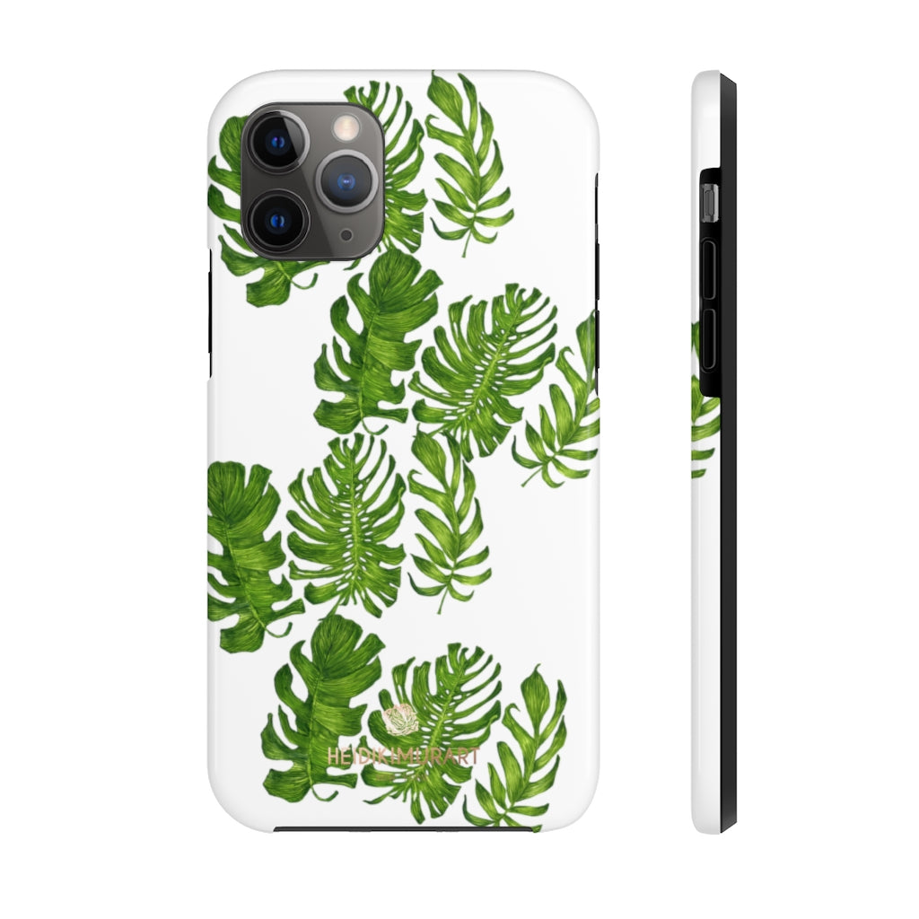 Green Tropical Phone Case, Palm Leaf Print Case Mate Tough Phone Cases ...